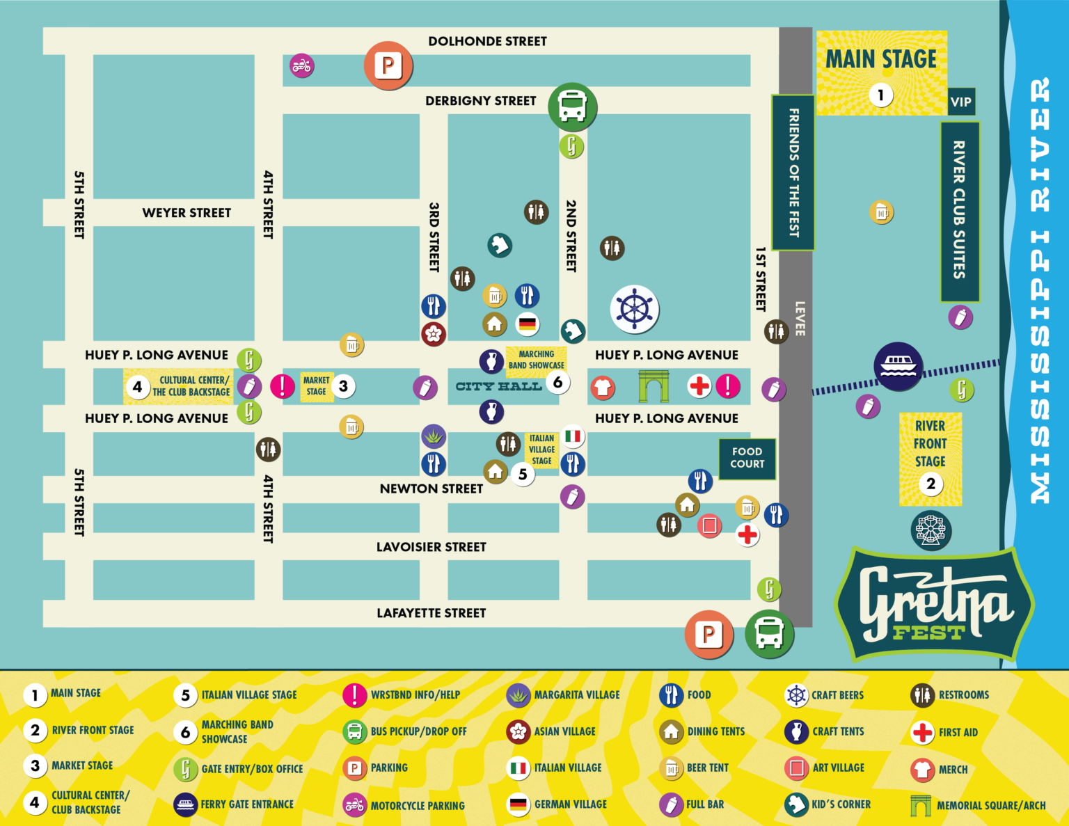 Festival Map - Gretna Fest