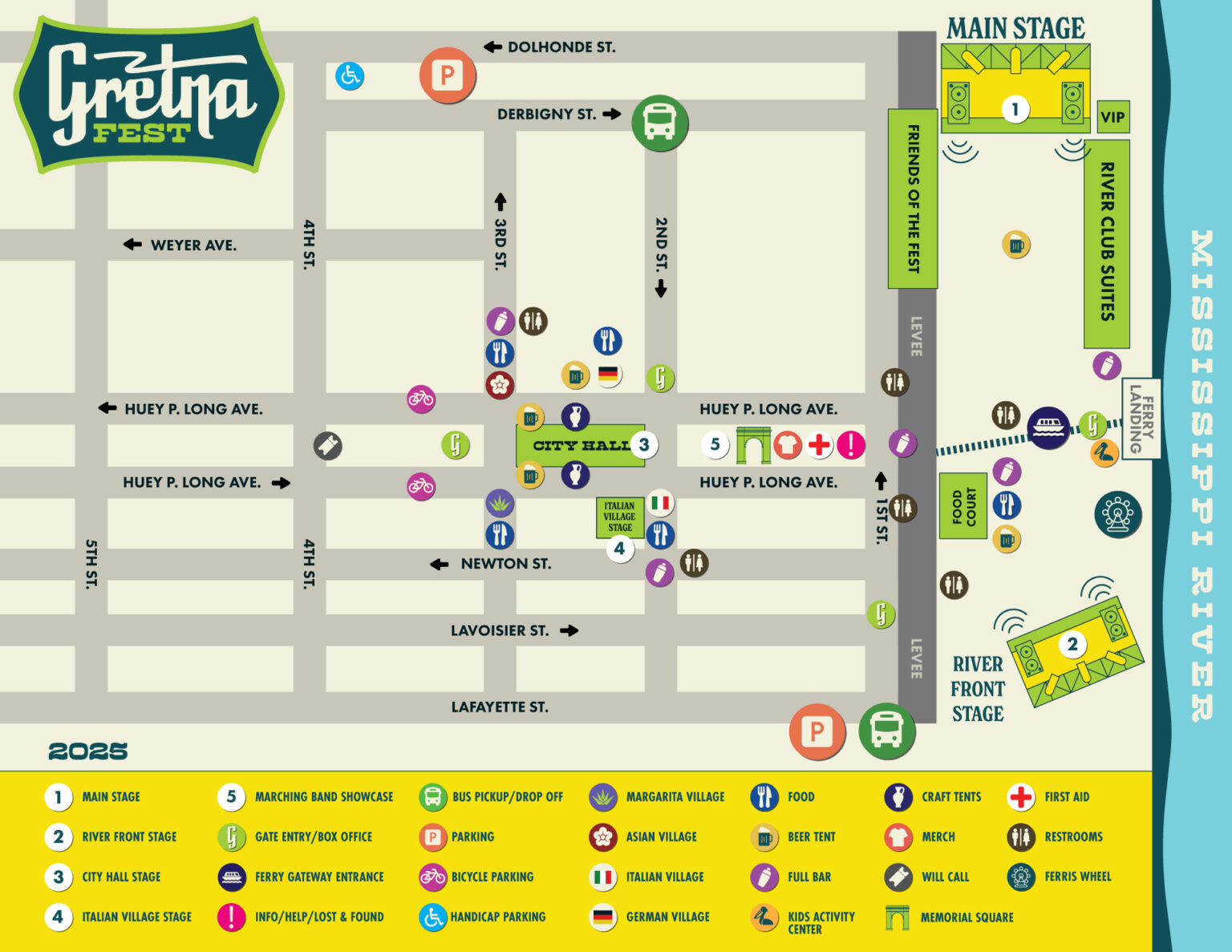 Festival Map - Gretna Fest