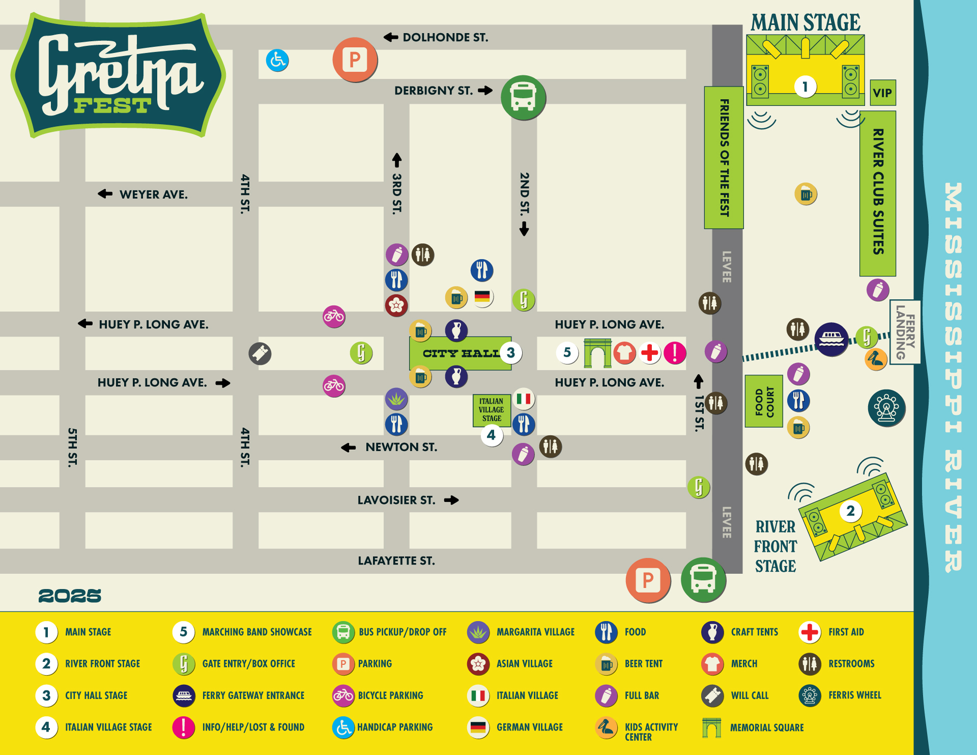 Festival Map - Gretna Fest